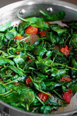 How to make Tomato Spinach Saute - LiveBest