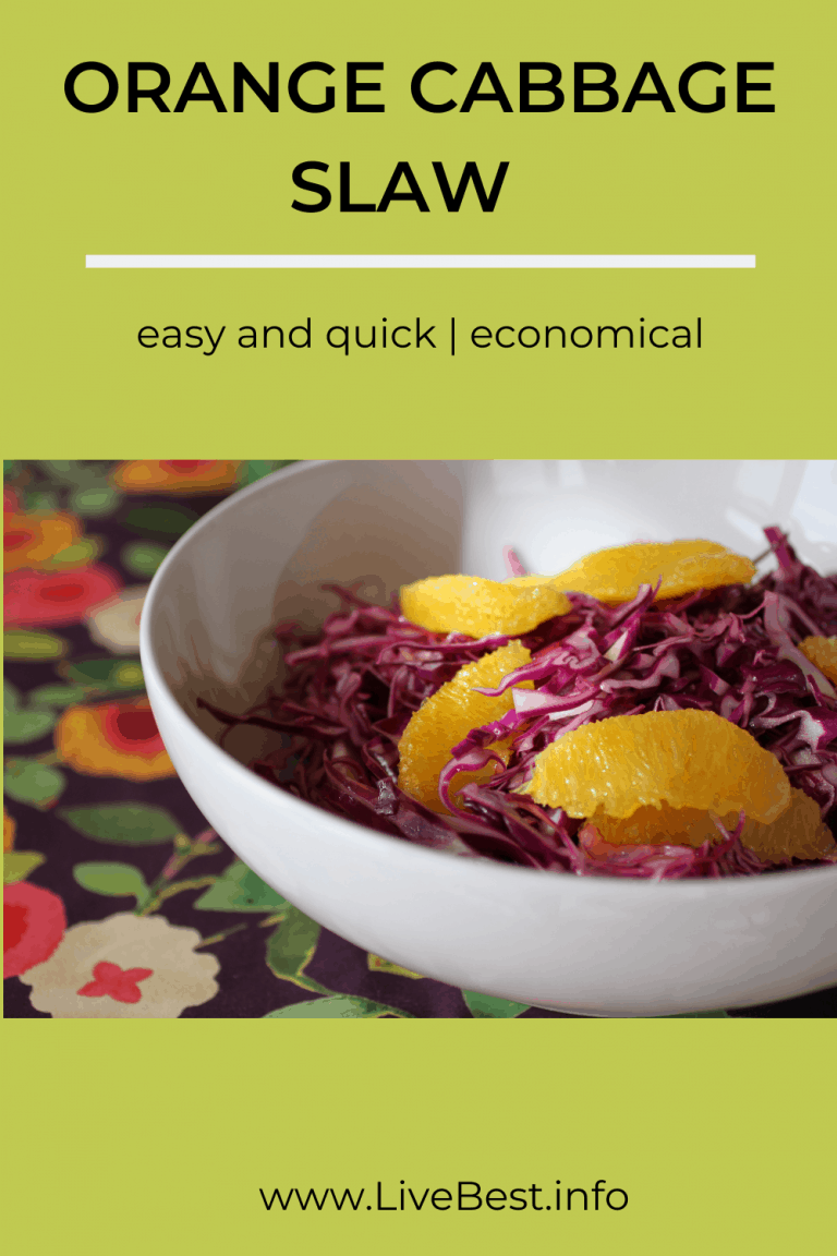 Orange Cabbage Coleslaw [food budget ideas] - LiveBest
